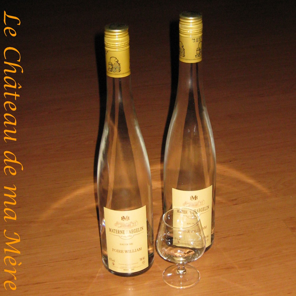 Eaux de vie Poire Williams - Le Château de ma Mère